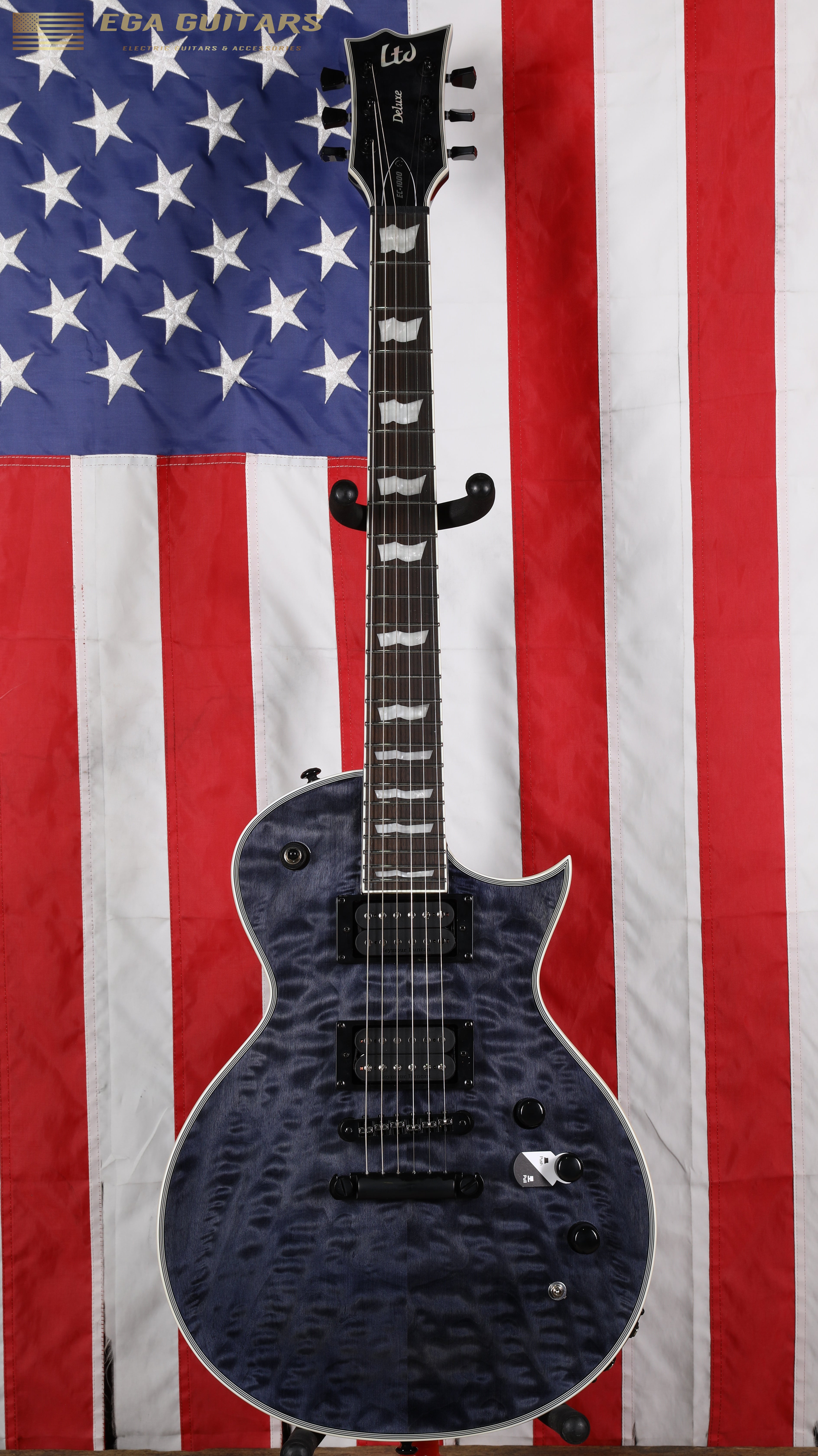 ESP LTD EC-1000 Piezo - See Thru Black – EGA Guitars
